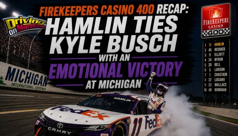 FireKeepers Casino 400 Recap: Hamlin Ties Kyle Busch With an Emotional ...